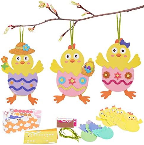 Pack de 12 Adorables Manualidades de Pollito de Pascua ...