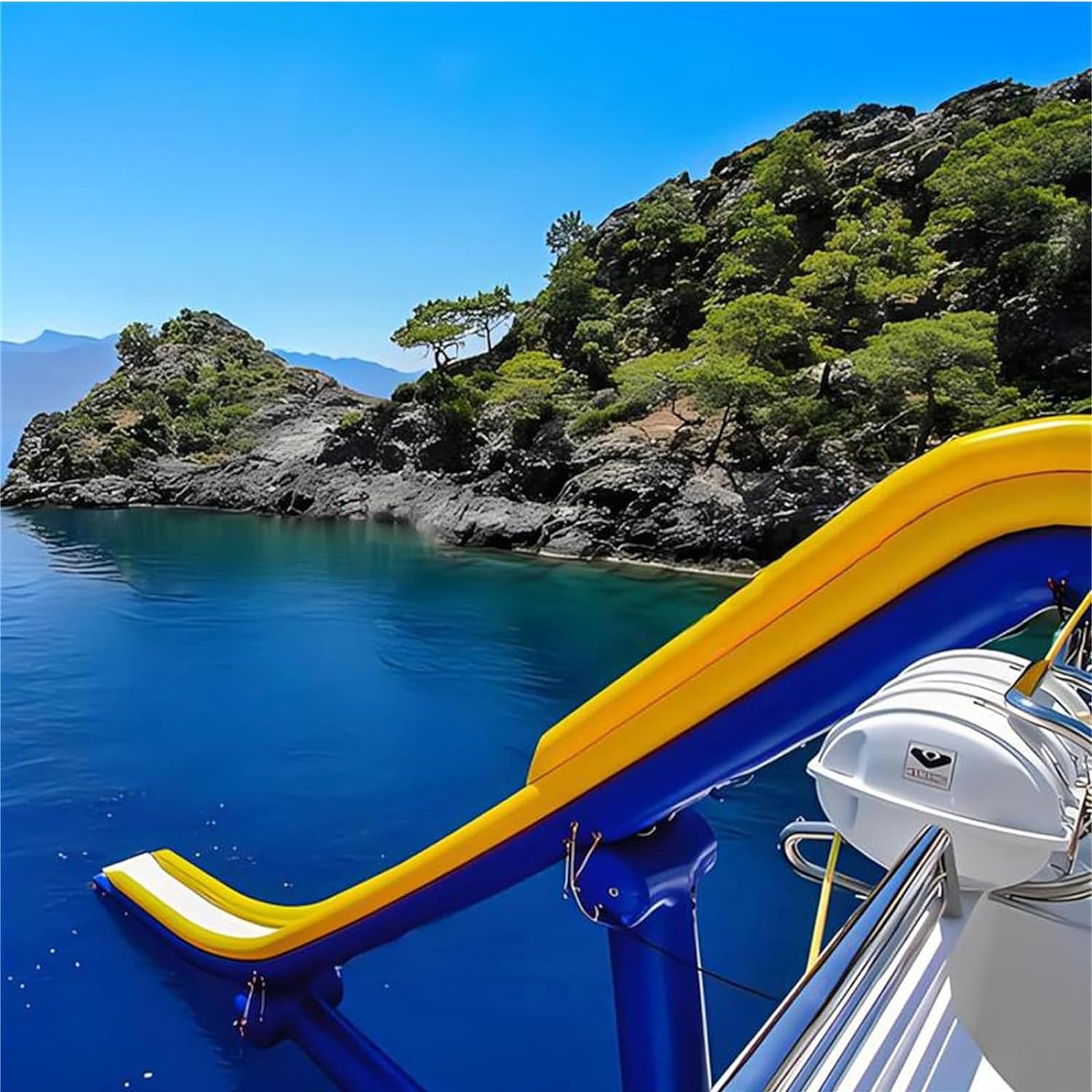 Tobogán Inflable del Yate BsxiouY: Diversión sin Límites en el Agua ...